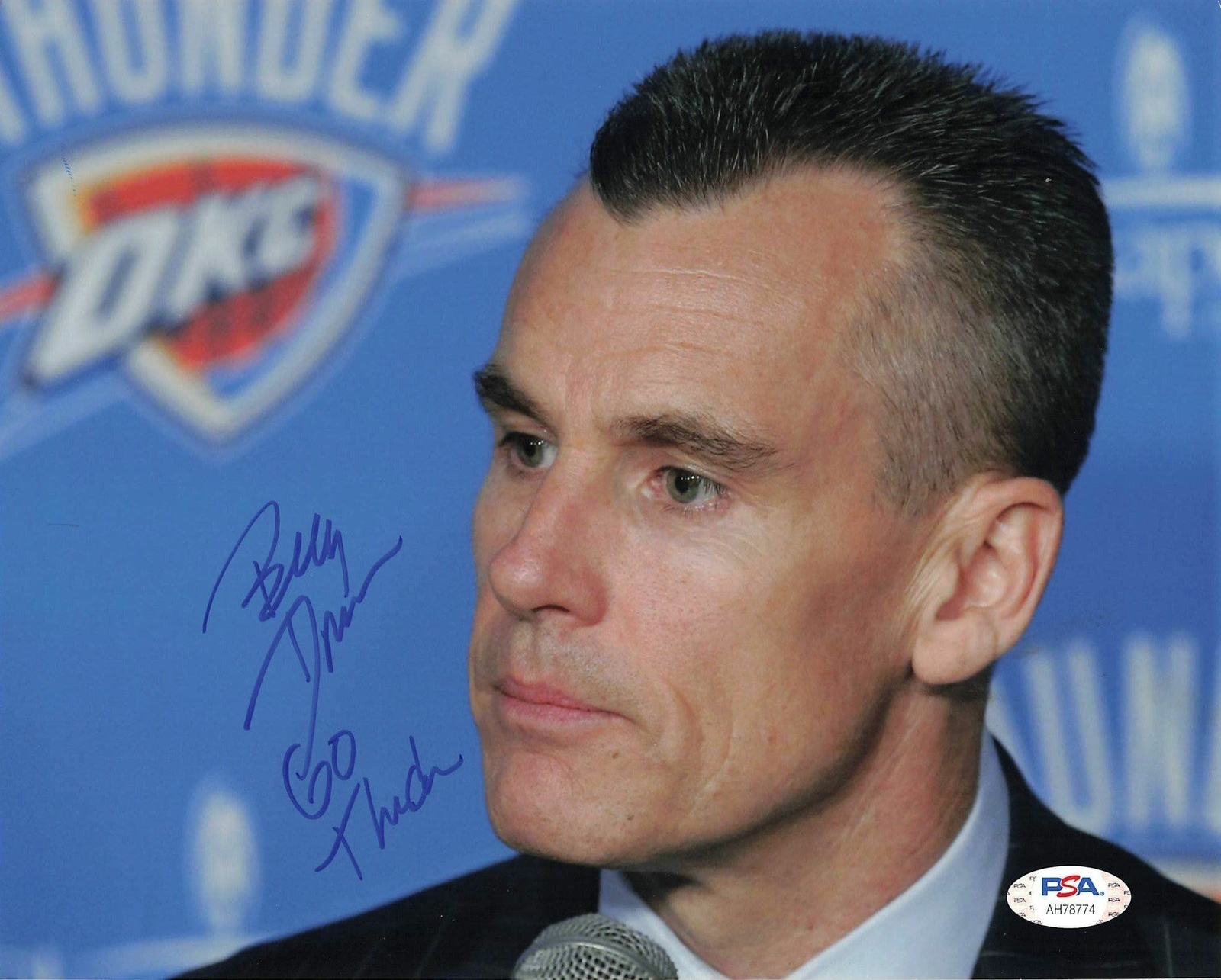Billy Donovan signed 8x10 photo PSA/DNA Oklahoma City Thunder Autographed