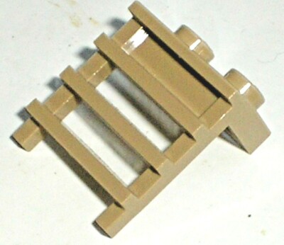 LEGO 4175 Plate Modified 1x2 with Ladder x2 dark tan | eBay
