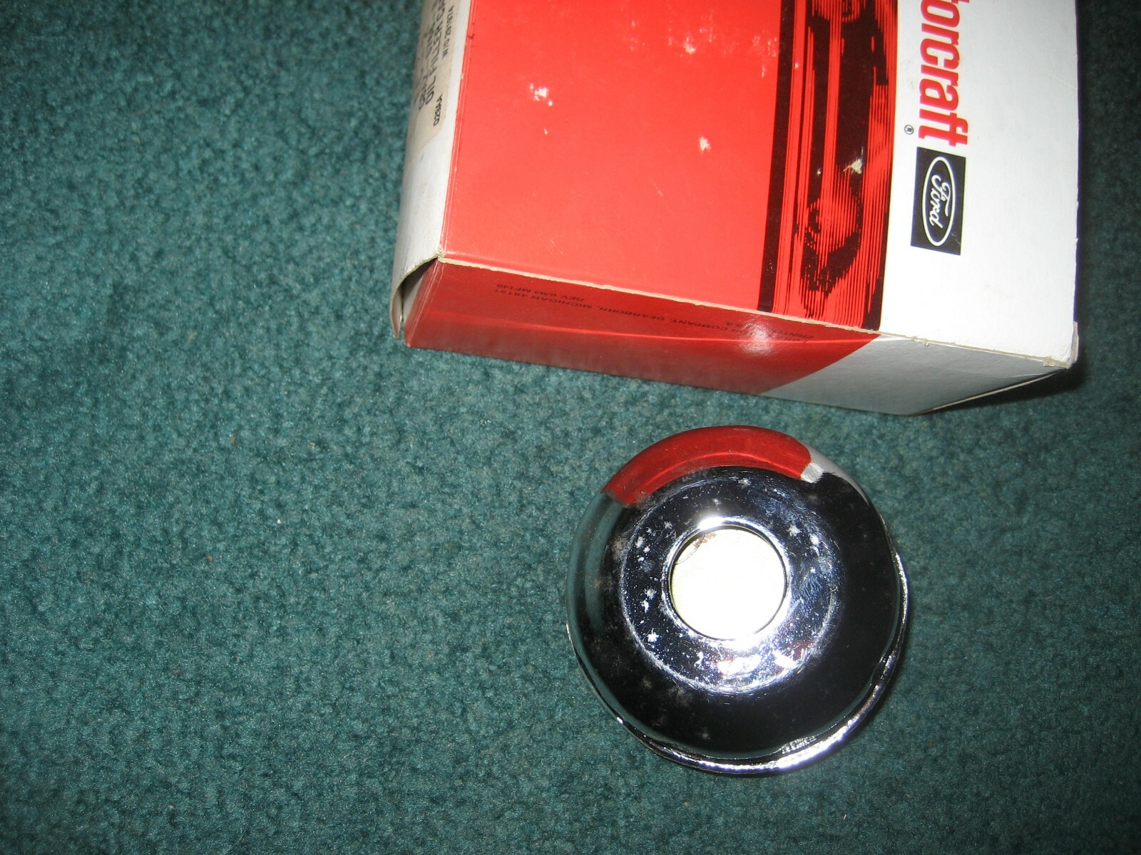 NOS New 360 390 410 427 C8AZ6766B Ford Motorcraft Chrome Oil Fill Cap ...