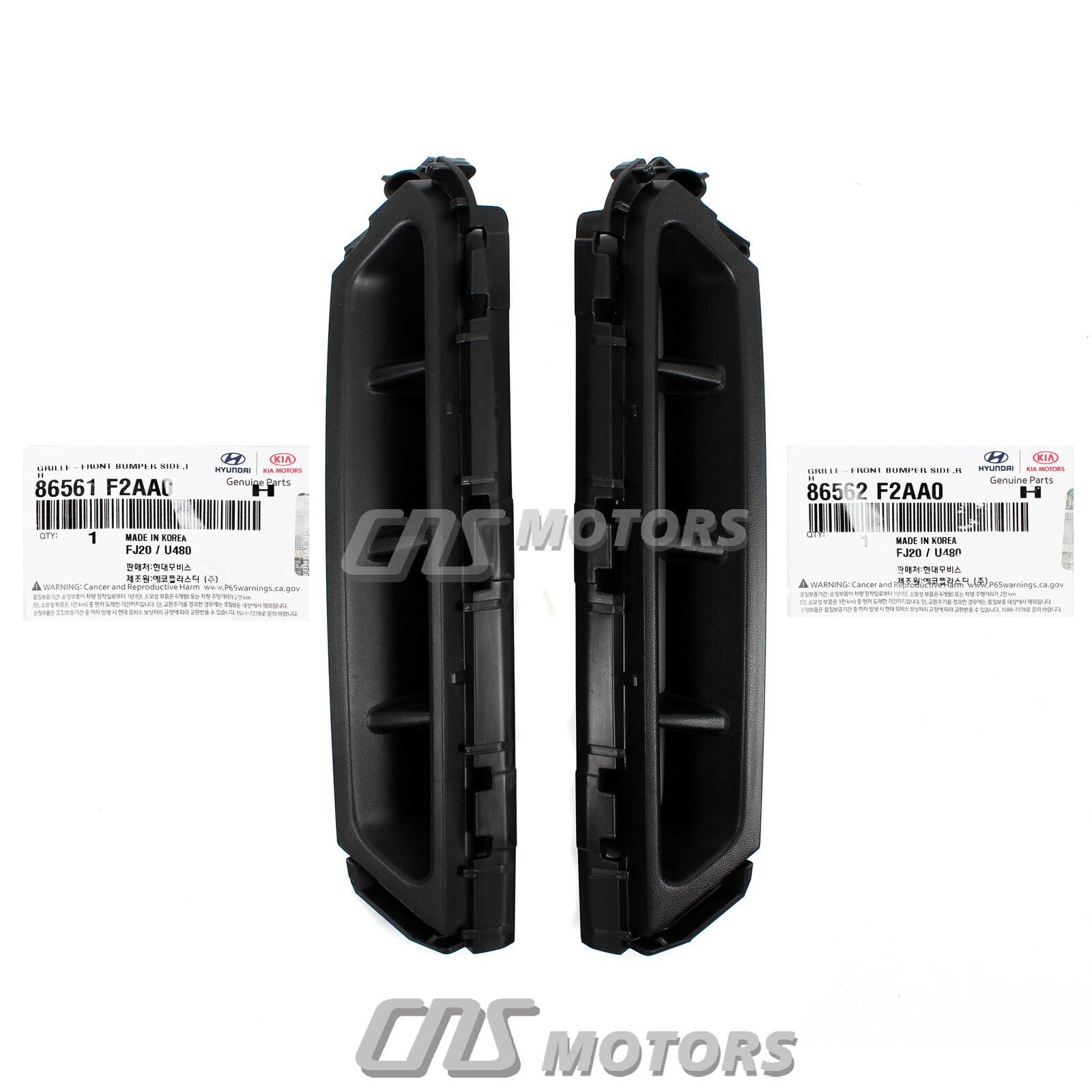 GENUINE Front Bumper Air Grille LEFT & RIGHT for 19-20 Elantra Sedan ...