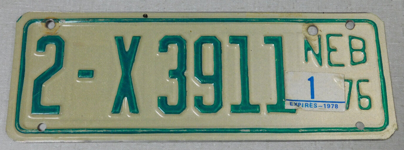 1978 Nebraska trailer license plate | eBay