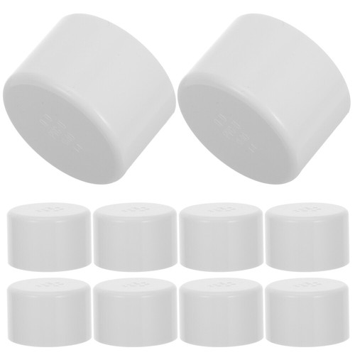 10 Pcs PVC Pipe Cap Spring Hose Clamps Hanger End Caps for Metal Tubing ...