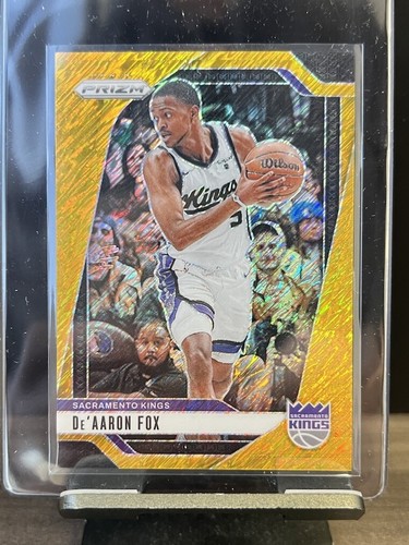 2024-25 Panini Prizm De'Aaron Fox #58 FOTL Gold Shimmer 4/10 - Kings ...