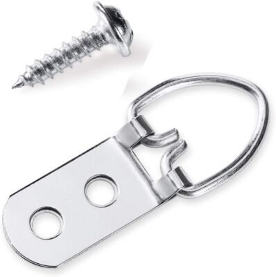 D Ring Picture Hangers Heavy Duty Hanging Picture Frame Hangers, Double ...