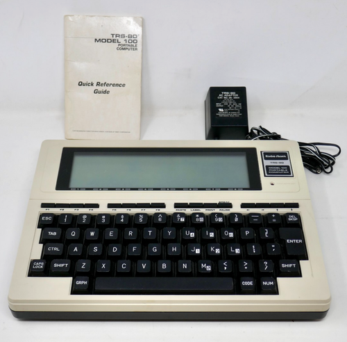 Radio Shack TRS-80 Model 100 Portable Computer With Adapter | eBay
