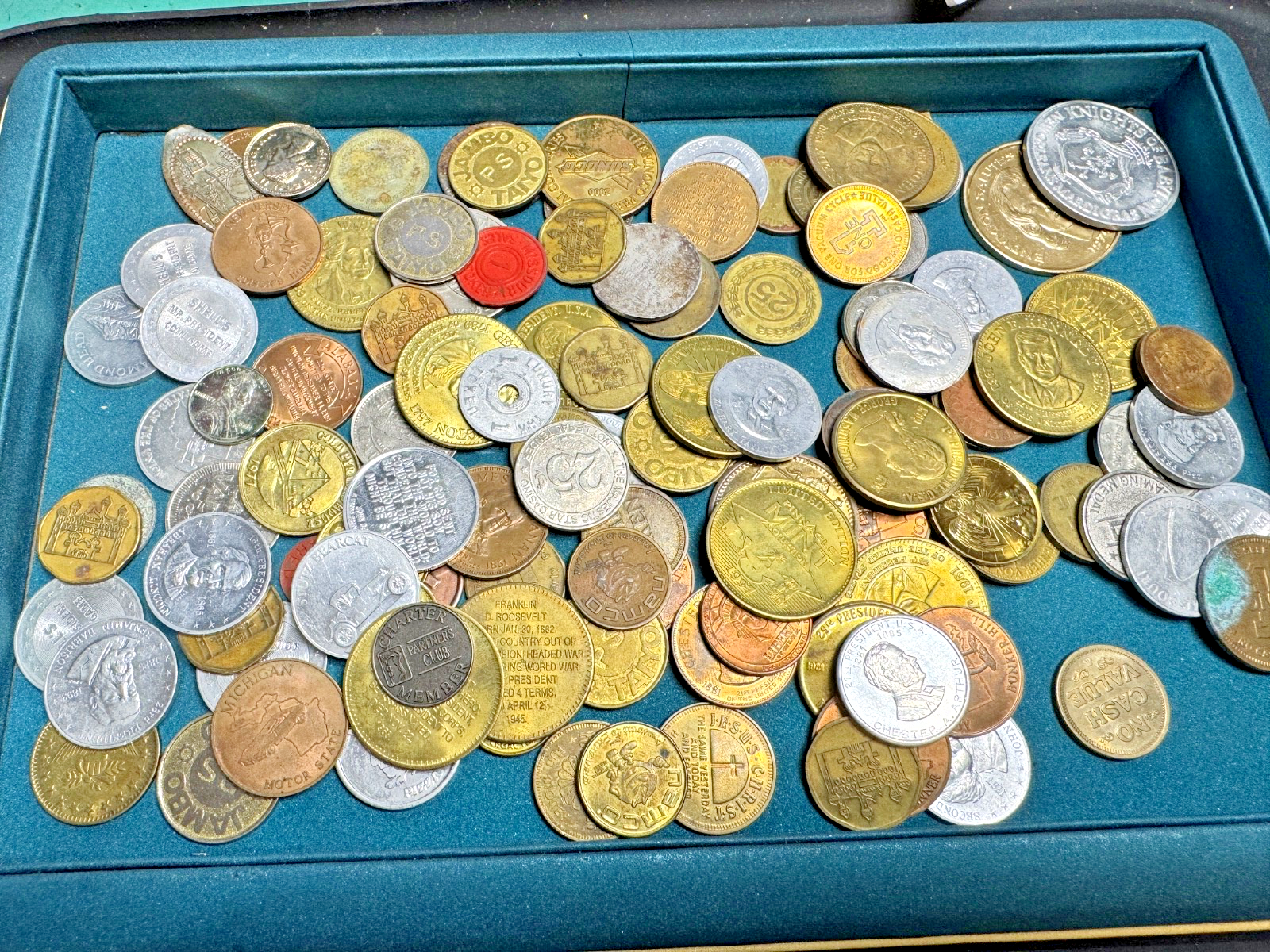 Large lot of vintage token coins | eBay