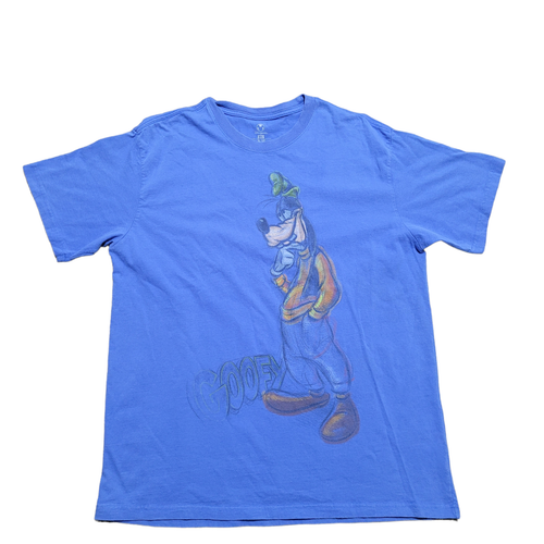 VTG Disney Goofy T-Shirt XL Men Blue Cartoon Graphic Retro Cotton Crew ...