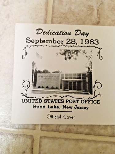 BUDD LAKE NJ EPHEMERA NEW 1963 POST OFFICE 1971 COVER BOONTON DOVER ...