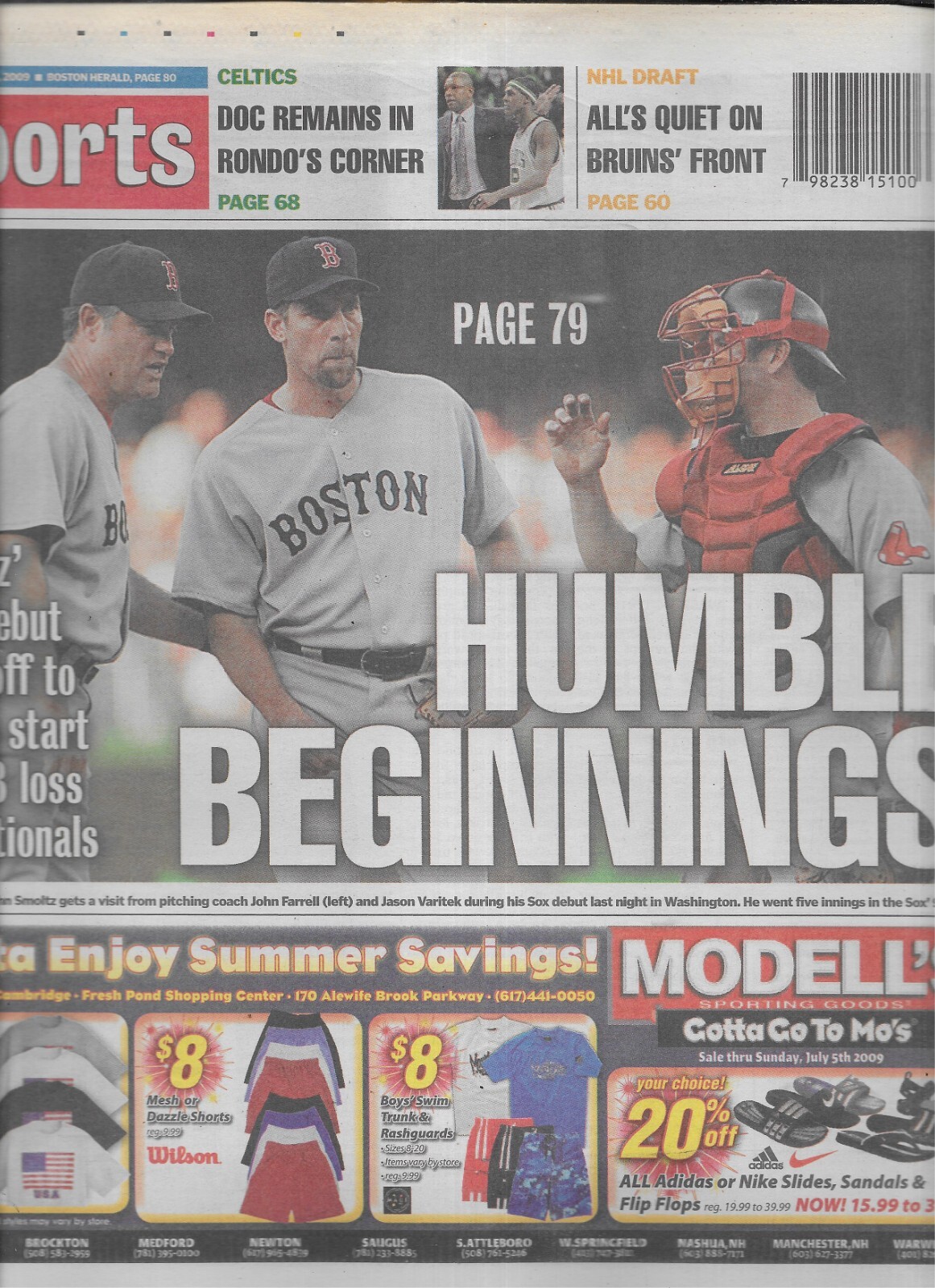 Michael Jackson Dies Boston Herald Newspaper June 26 2009 Newsstand ...