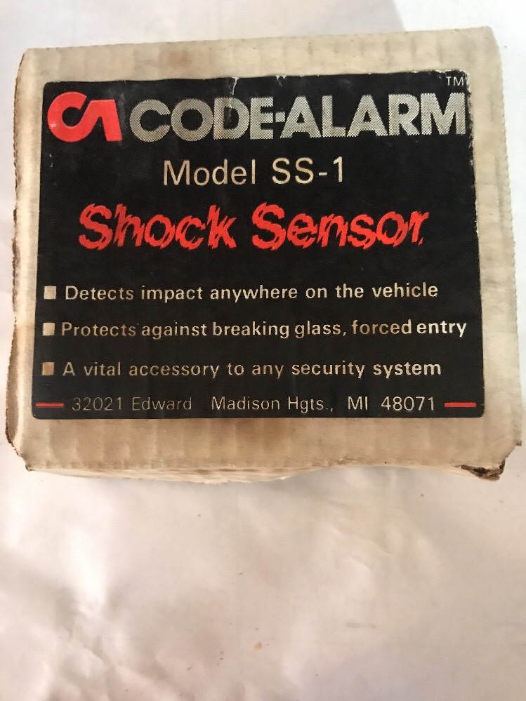 code alarm Model SS-1 Car Alarm Shock Sensor VINTAGE COLLECTIBLE RARE ...