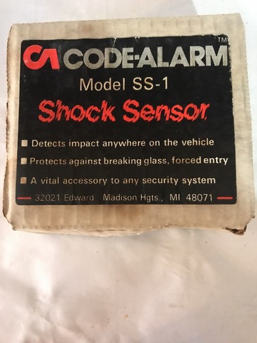 code alarm Model SS-1 Car Alarm Shock Sensor VINTAGE COLLECTIBLE RARE ...