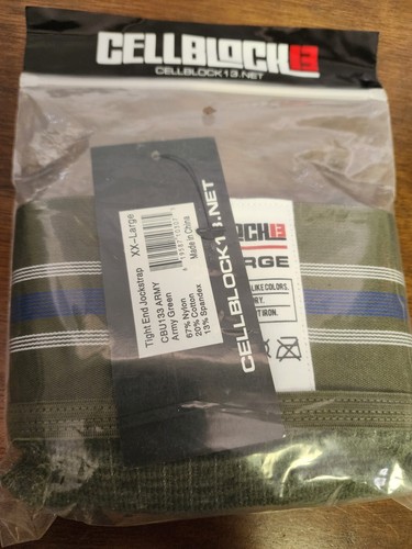 Nwt Cellblock 13 Tight End Jockstrap army green XXL | eBay