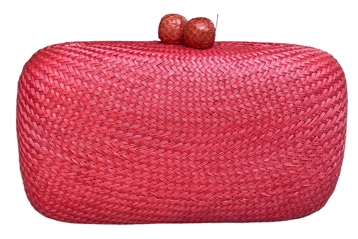 SERPUI Marie Red Woven Shoulder Bag Clutch | eBay SERPUI Marie Red Woven Shoulder Bag Clutch | eBay