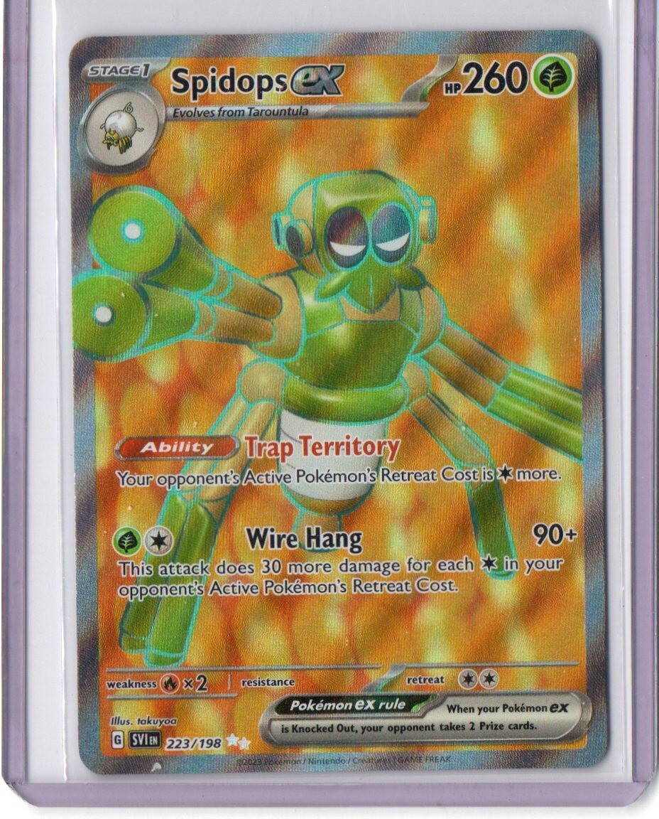 SPIDOPS EX - ULTRA RARE - POKEMON SCARLET & VIOLET 223/198 | eBay Australia