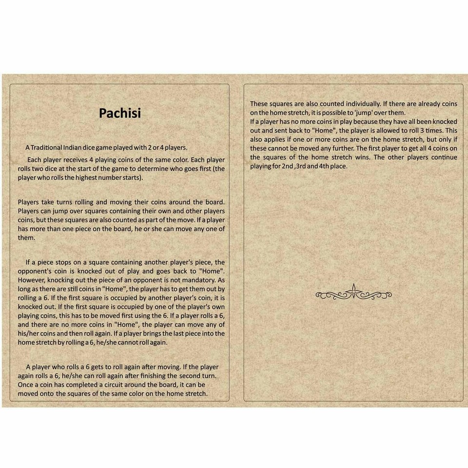 Ancient Living Pachisi / Ludo / Indian Ludo / chausar / Indian Dice ...