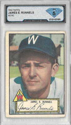 1952 Topps JAMES E. RUNNELS #2 Rc Rookie Black Back 💎 DSG 5 EX | eBay