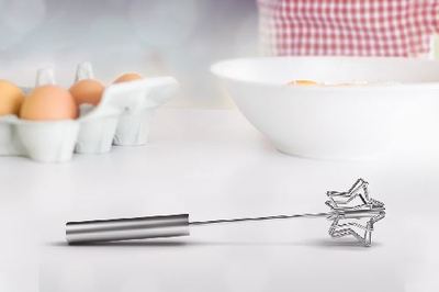 Magic Whisk Rotary Push Rotation Whisk and Frother Mixer Stir By ...