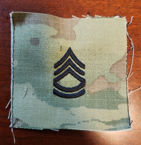 U.S. Army Combat Uniform (ACU) OCP Rank Patch - Sergeant First Class ...
