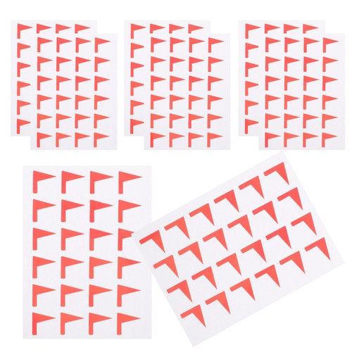 12 Sheets Sticker Labels to Write on Map Location Markers Color ...
