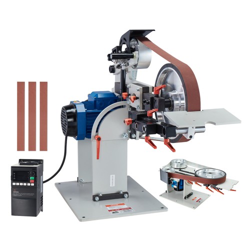 Uimoso Belt Grinder Sander 72 x 2-Inch Belt Polisher with VFD 3 ...
