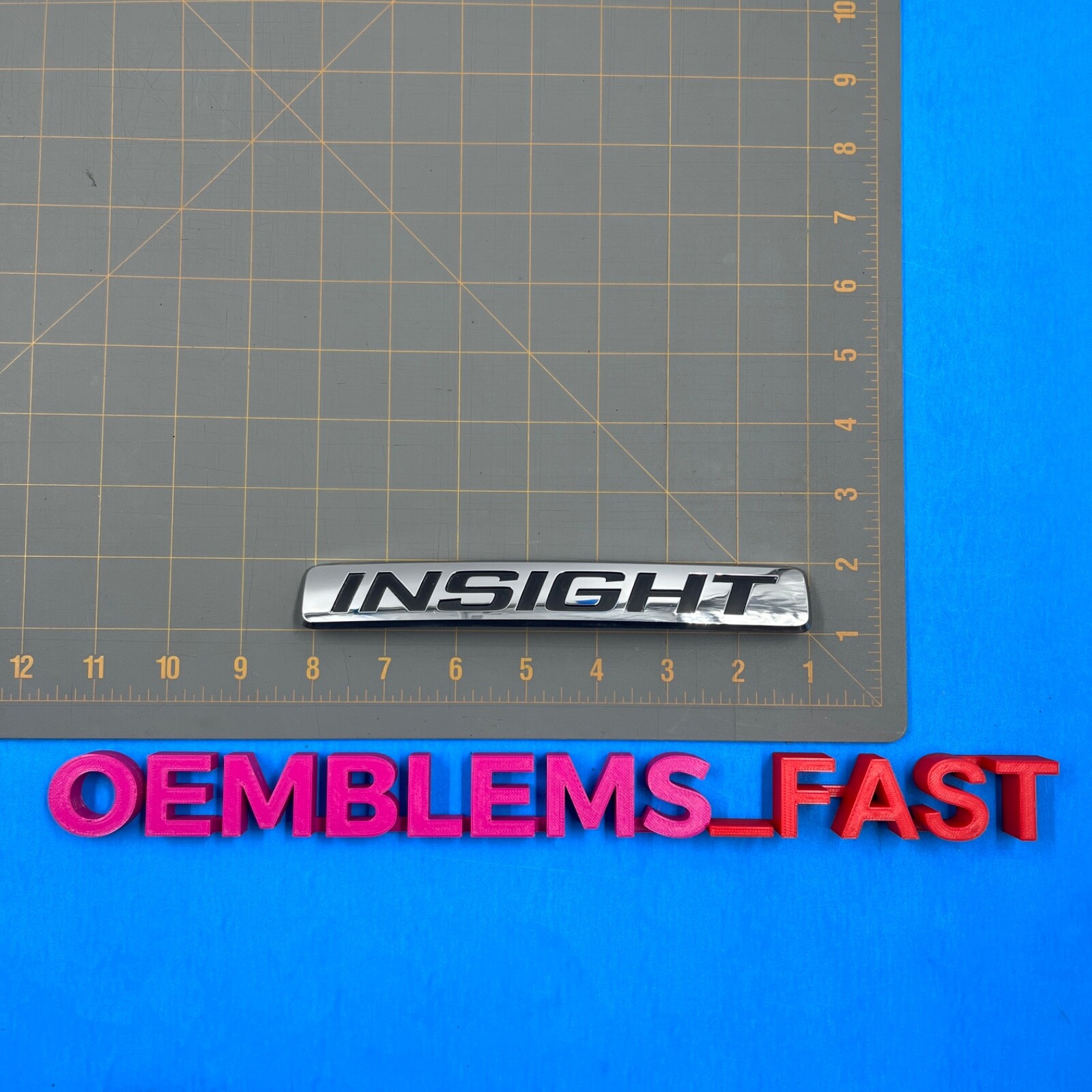 2012-14 Honda Insight OEM Factory Chrome Rear Trunk Deck Hatch Lid Badge Emblem | eBay