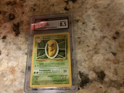 Pokemon First 1st Edition Base Set 1999 Kakuna CGC 8.5 NM/Mint+ 33/102 ...