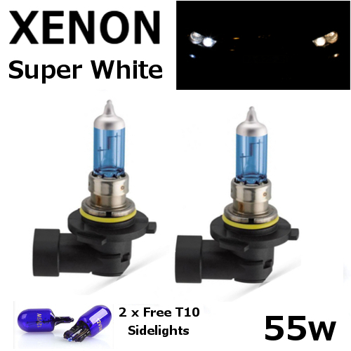 HB4 55w SUPER WHITE XENON 9006 UPGRADE Headlight Bulbs 12v ROAD LEGAL ...