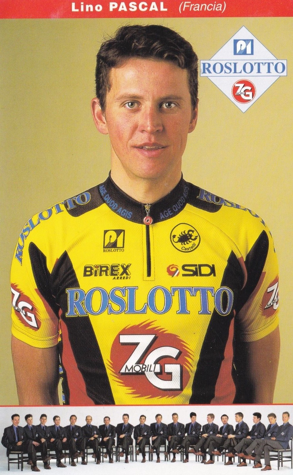 CYCLISME carte cycliste PASCAL LINO équipe ROSLOTTO ZG MOBILI | eBay