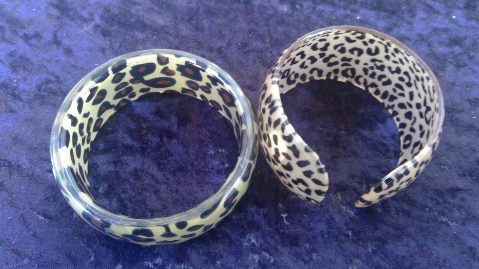 2 leopard pattern plastic bangles | eBay