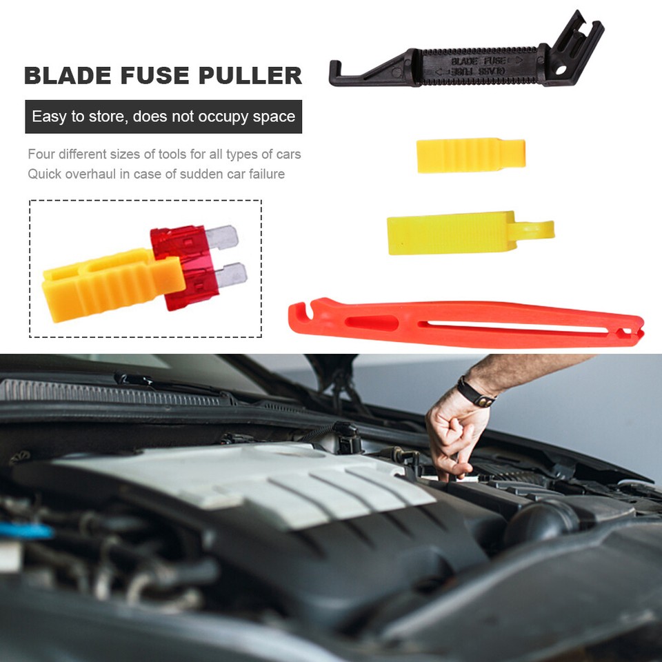 4Pcs Automobile Fuse Clip Fuse Removal Tool Mini Fuse Puller for Car ...