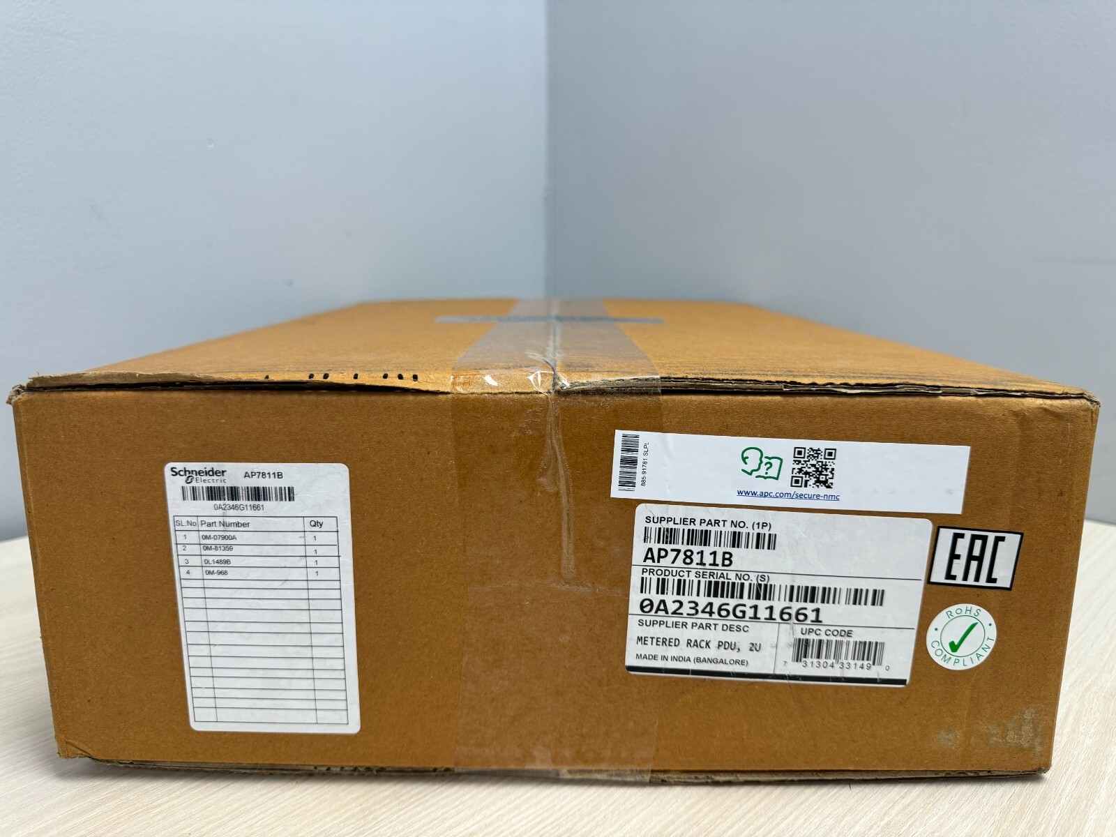 APC AP7811B 208V Metered PDU Rack - Black for sale online | eBay