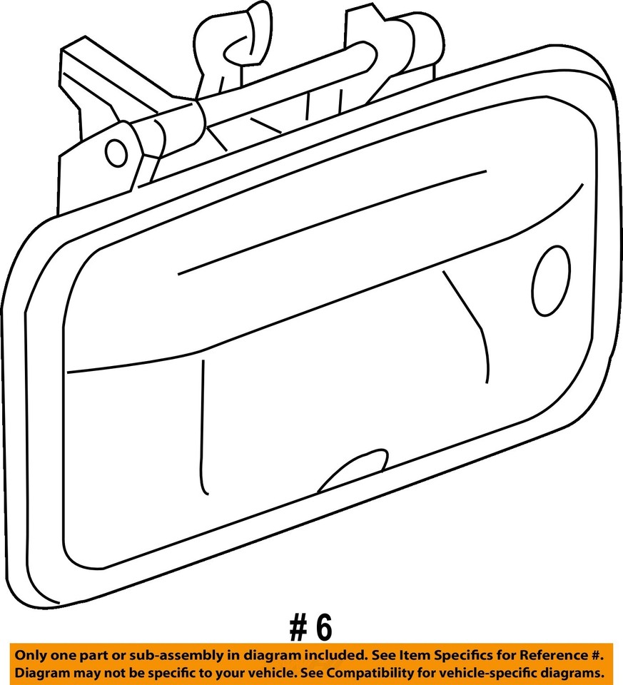 GM OEM 16-19 Sierra 1500 Pick Up Box Tail Gate-Handle 84203910 | eBay