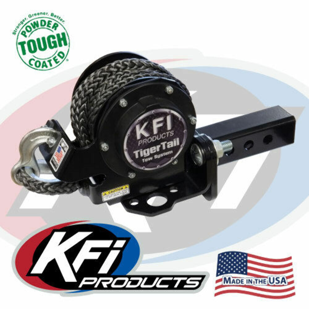 KFI 2" Tiger Tail Tangle Free Receiver Hitch Tow System ATV UTV SXS ...