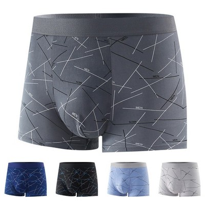 Large Size Men's Underwear Boxer Briefs with Bulge Pouch for Superior ...