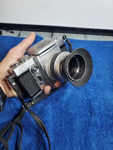 Vintage 35mm Beseler Topcon Super D SLR Camera Re Auto-Topcor 1:1.8 F=5 ...