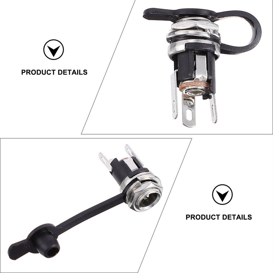 10 Pcs Dc Connector Cable Connectors Waterproof Power Socket Jack ...