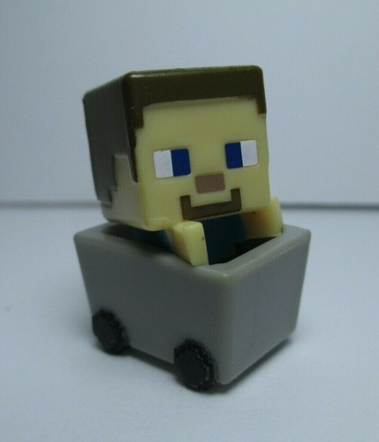 Minecraft Mini-Figures Netherrack Series 3 1" Steve Minecart Figure ...