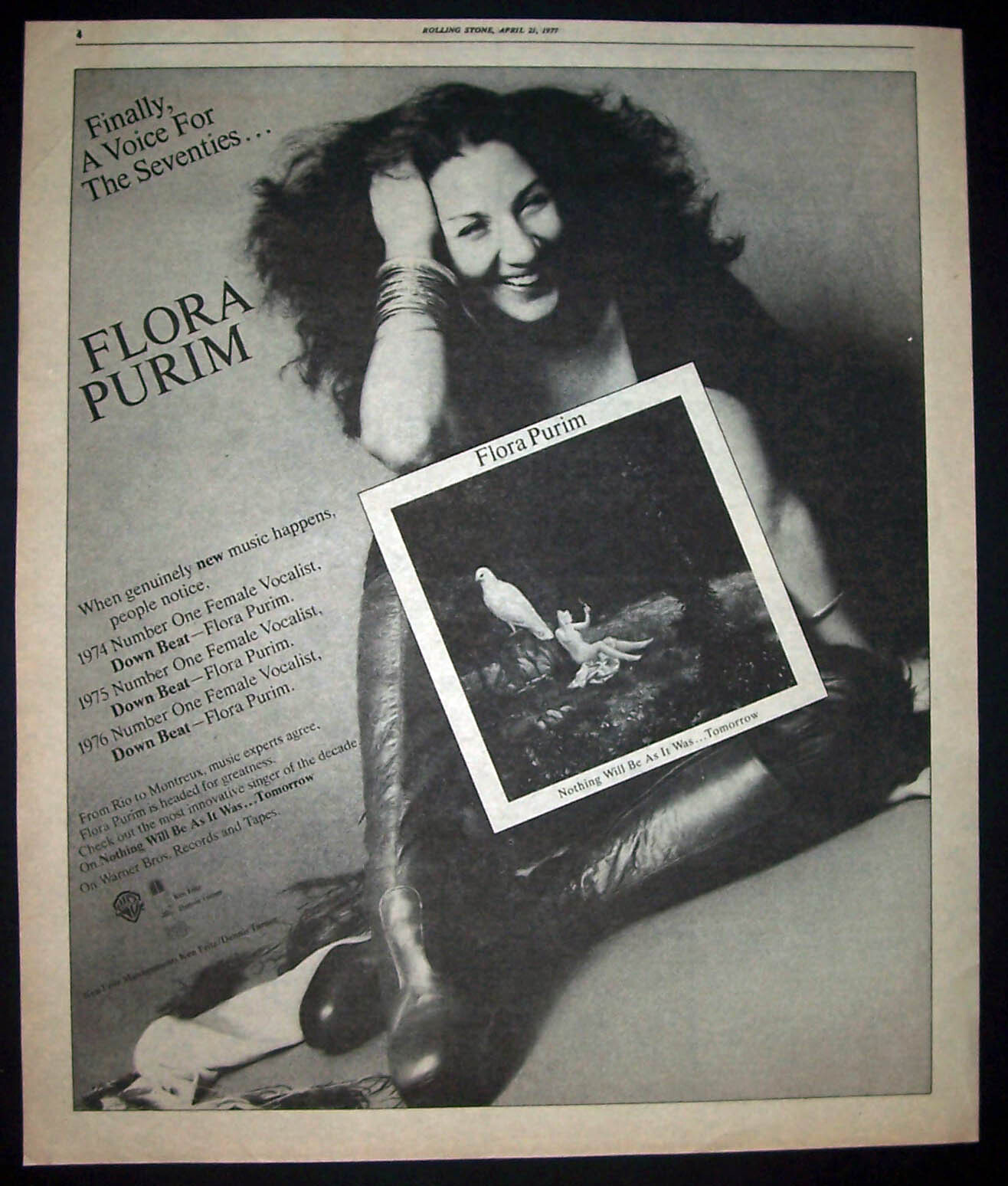 Flora Purim Nothing Will Be As It Was Tomorrow 1977 Poster Type Advert ...