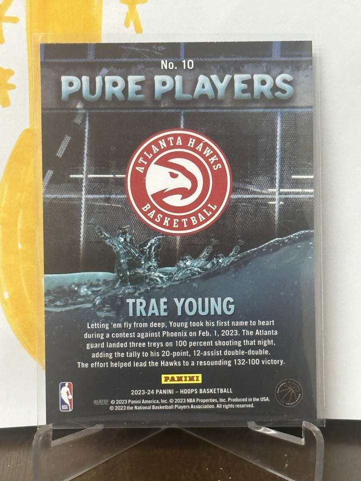2023-24 NBA Hoops Winter Holiday Trae Young Pure Players #10 Atlanta ...