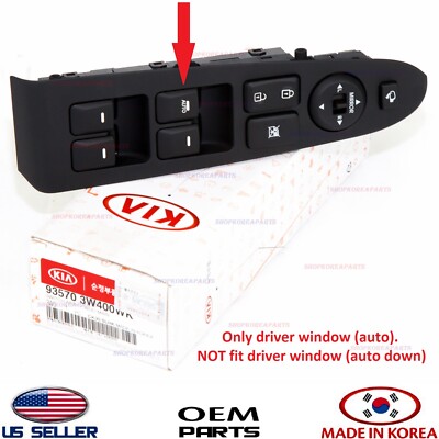 Genuine Power Window Main Switch OEM Kia Sportage 2014-2016 AUTO ONLY ...