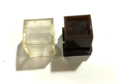 SQUARE RADIO KNOB - PUSH BUTTON FOR TUBE RADIOS W/ COVER | eBay