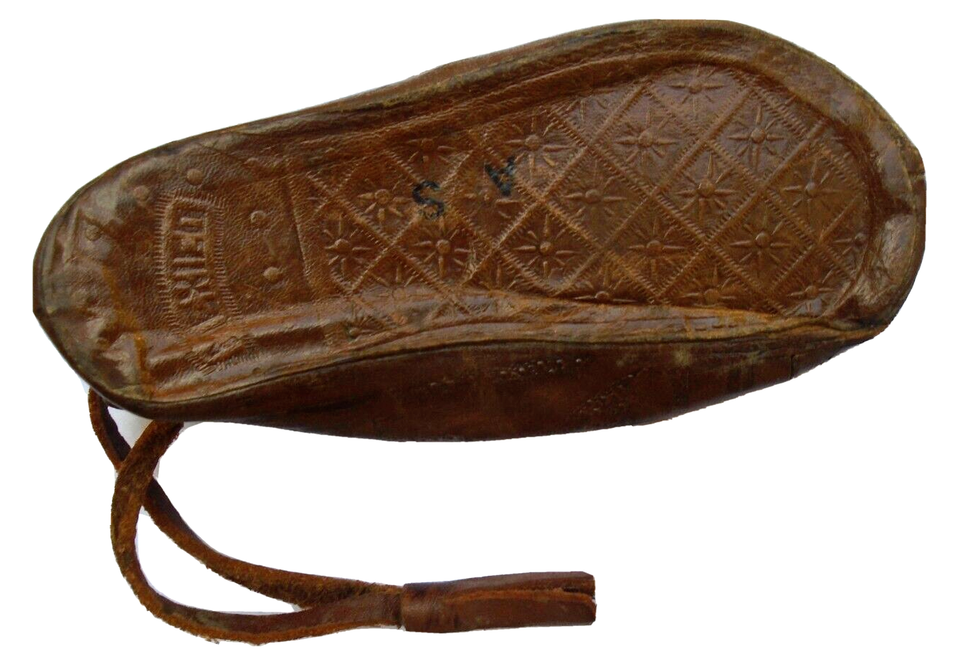 Women's 100% Leather Mexican Hand Tooled Shoe Shaped Coin Purse Brown ...