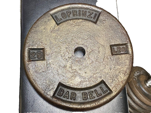 Rare Loprinzi Barbell 25 lb Vintage plate | eBay