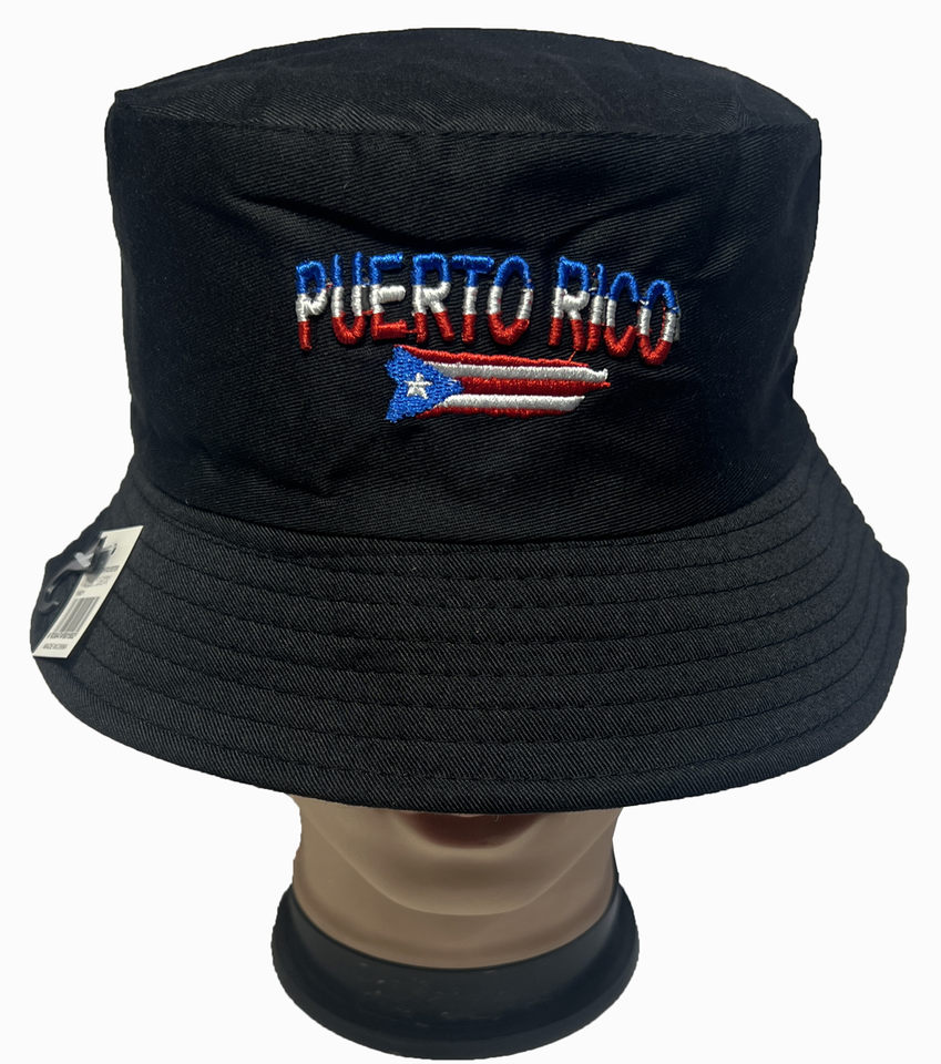 SOLD OUT PUERTO RICO Bucket Hats Boonie Cap Fishing Brim Visor Sun ...