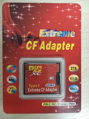 Micro SD SDHC to Compact Flash CF 1 Type I Card Adapter Converter 16GB ...