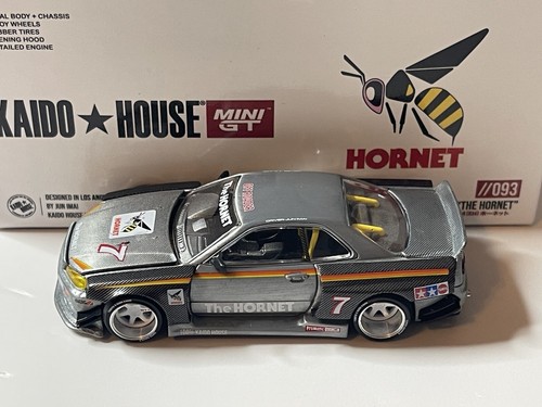 CHASE ! Mini GT x Kaido House 1:64 Tamiya Nissan GT-R (R34) Black ...