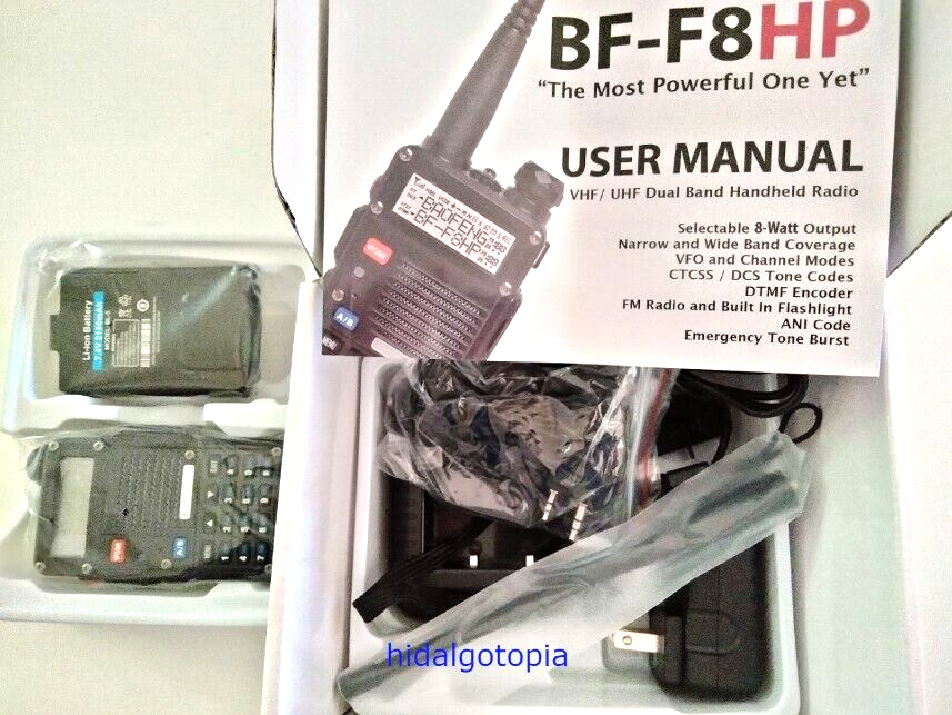 BAOFENG BF-F8HP 3rd Gen 8 Watt VHF UHF Dual Band Two Way Radio Complete Kit NEW | eBay