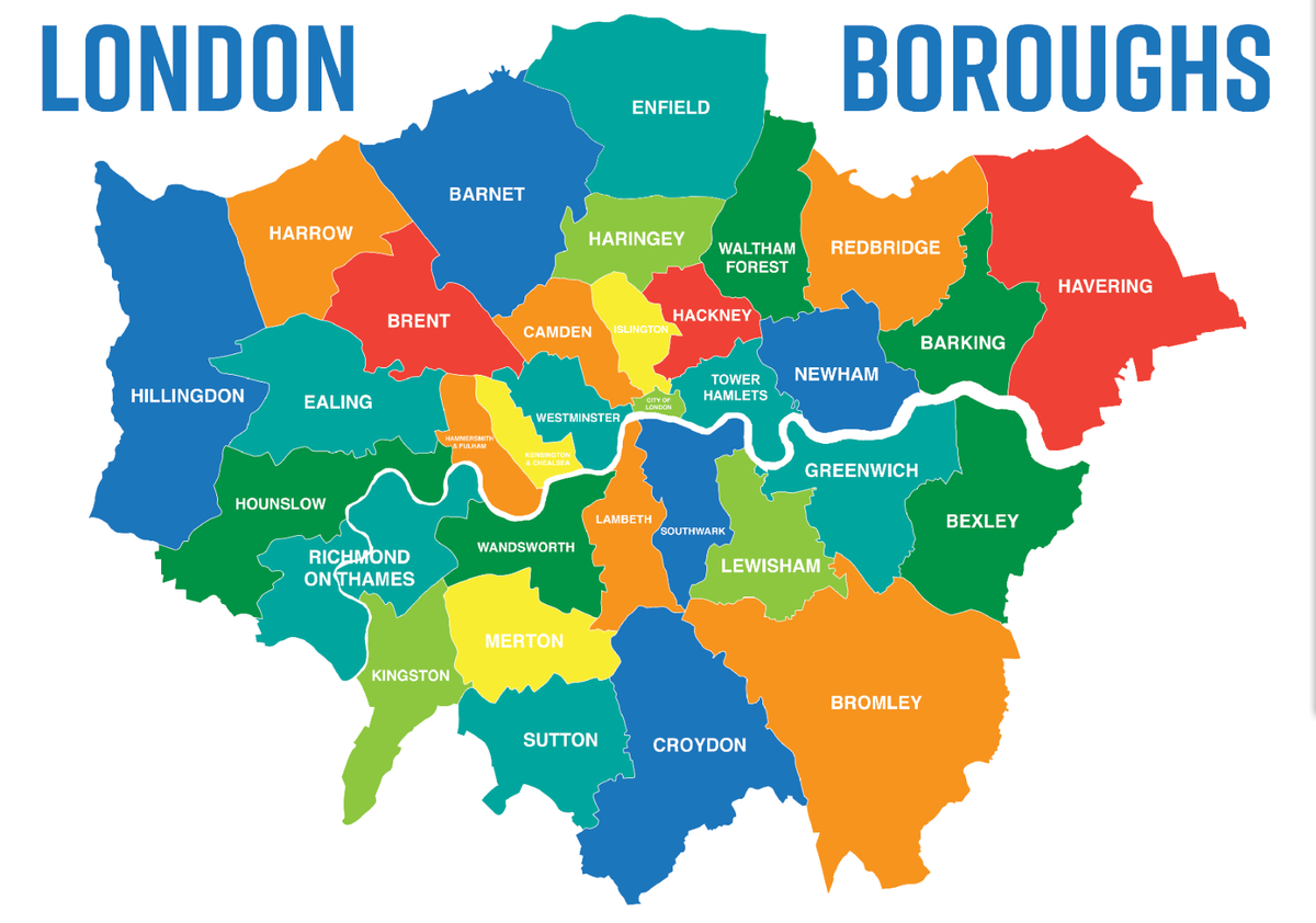 Map Of London Neighborhoods London Orientation: Layout And Orientation