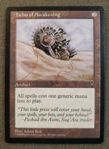 Helm of Awakening Visions UN-PLAYED Artifact MAGIC GATHERING CARD ...