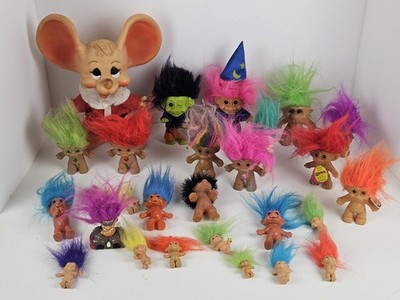 Huge Lot of Vintage Collectible TROLL Toy Doll Action Figure ...